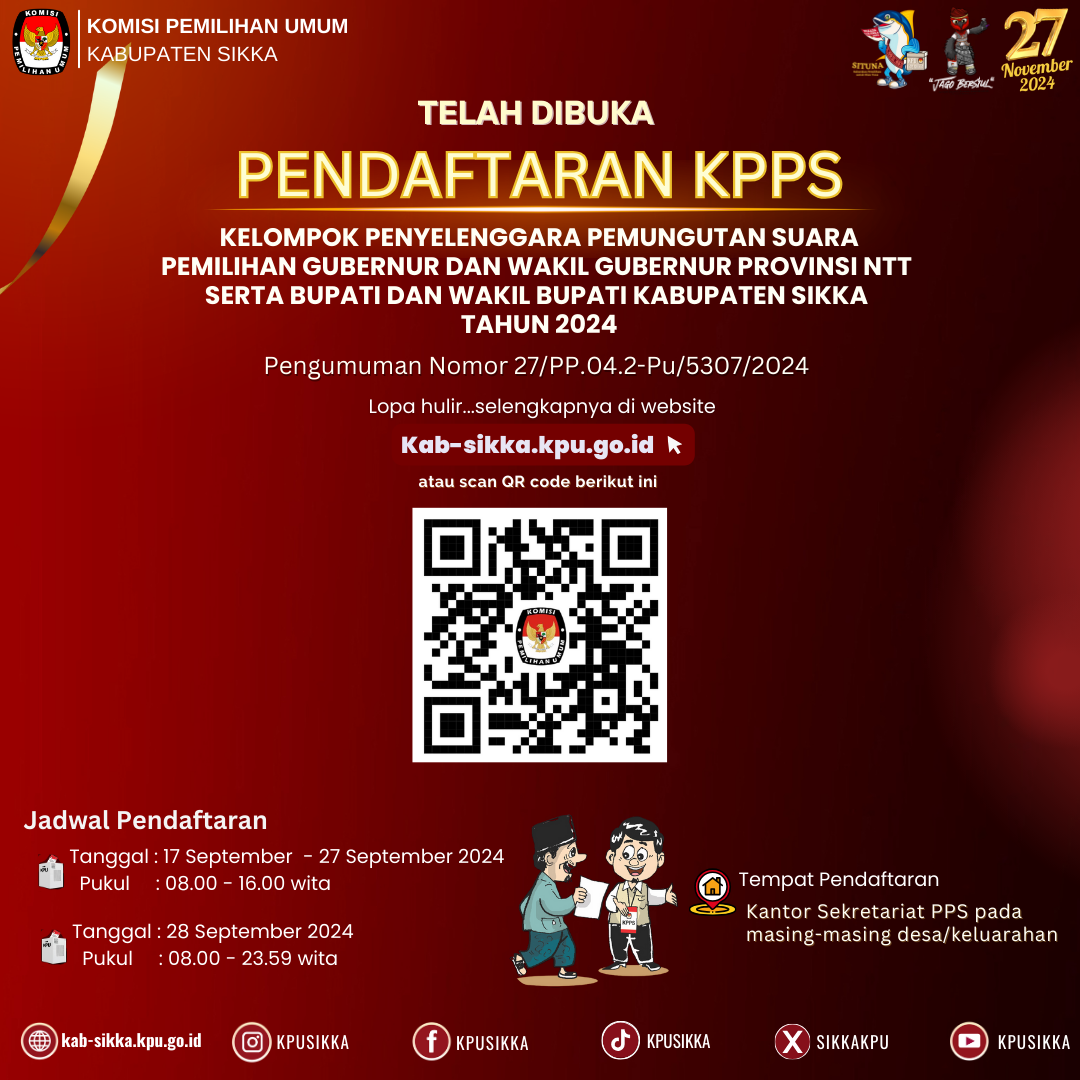 KPU KAB-SIKKA - SELEKSI KPPS UNTUK PILKADA SERENTAK TAHUN 2024